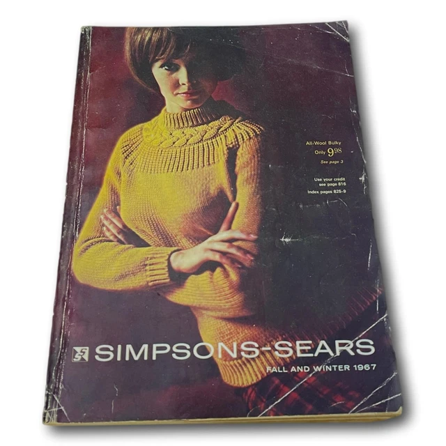 SIMPSON SEARS CATALOG Fall Winter 1967 Fashion Perma-Press Chenille ...