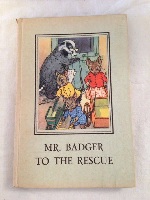VINTAGE LADYBIRD BOOK, Series 401 - Mr Badger To The Rescue - 1950 ...