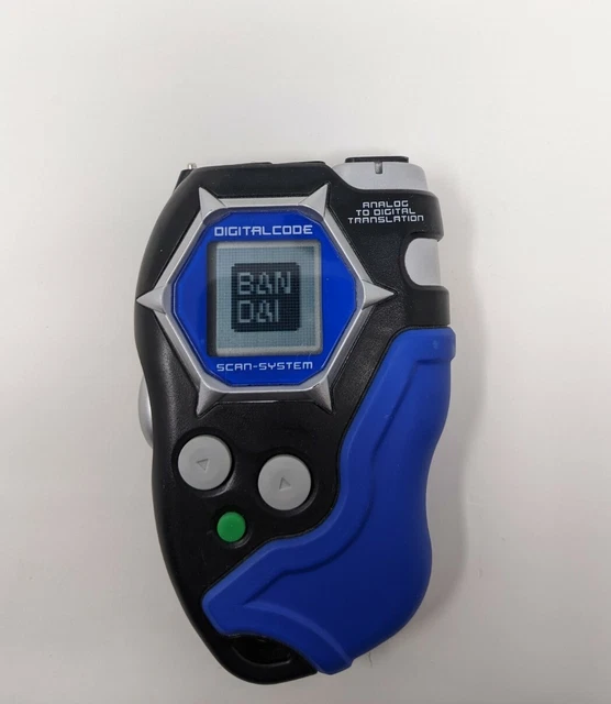 BANDAI 2002 DIGIMON Digivice D Scanner Ver. 1 Black Blue Barcode ...
