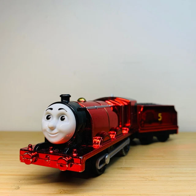 METALLIC CHROME JAMES - Thomas & Friends Trackmaster Motorised Railway ...