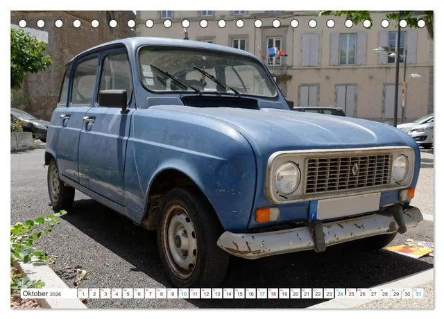 RENAULT 4 - Kultfahrzeug und Wegbegleiter (Tischkalender 2026 DIN A5 ...