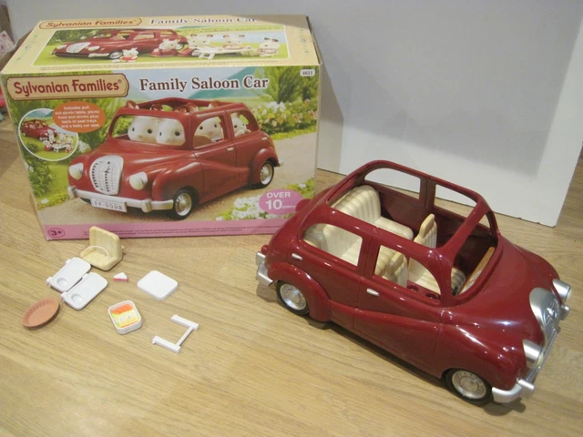 SYLVANIAN FAMILIES VINTAGE Red Family Saloon Car in original box in VGC ...