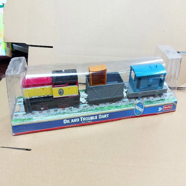 BOX TRACKMASTER THOMAS And Friends Motorized Toy Train Oil And Trouble ...