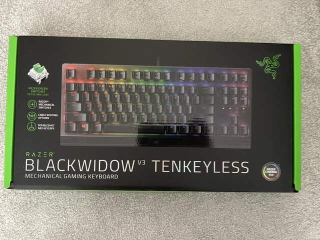 RAZER BLACKWIDOW V3 Tenkeyless Mechanical Gaming Keyboard £50.00 ...