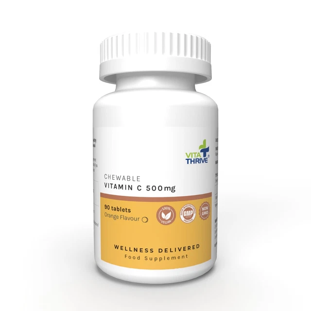 VITATHRIVE® VITAMIN C 500mg Chewable 90 Tablets £6.29 - PicClick UK