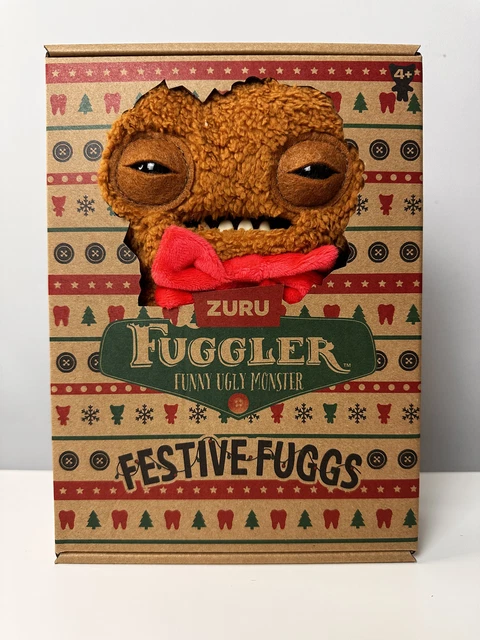 CHRISTMAS FUGGLER 'FESTIVE Hugs' Gingerbread Man Soft Plush Toy - New ...