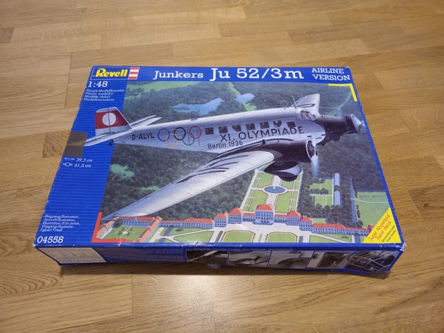 REVELL 04558 JUNKERS Ju 52/3m Airline Version 1:48 neuwertig mit OVP ...