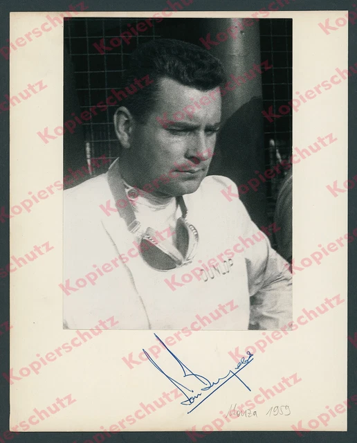 ORIG FOTO SIGNIERT Rennfahrer Ian Burgess Autogramm Cooper Grand Prix ...