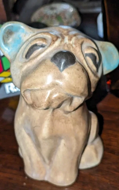 LANGLEY POTTERY BONZO Dog Windmill Mark Denby Circa 1930 Rare Blue Ears ...