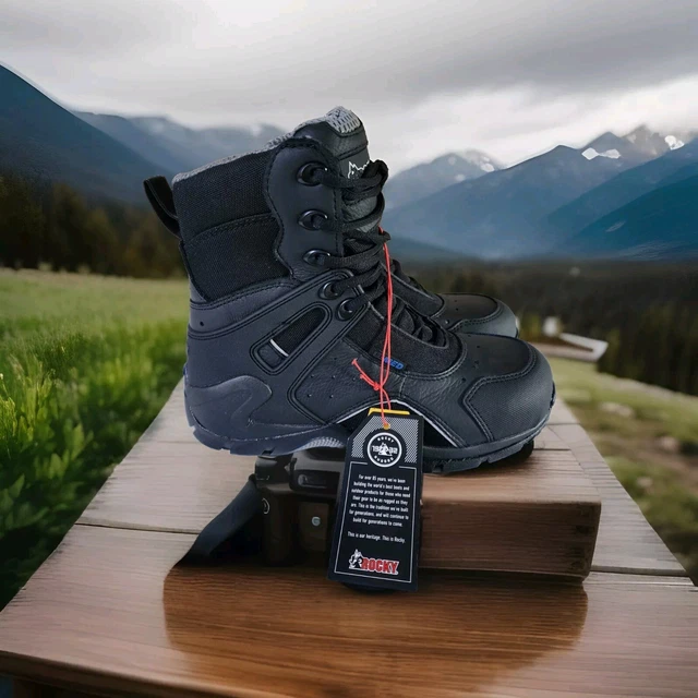 ROCKY 1ST MED Carbon Fiber Toe Puncture-Resistant Boots Men SZ 6M Black ...