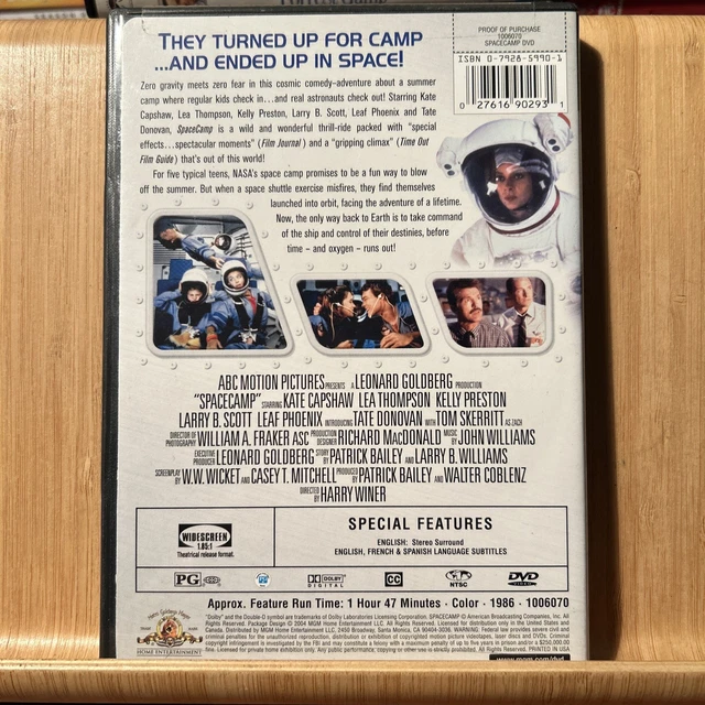 SPACE CAMP DVD 1986 Lea Thompson Kelly Preston Leaf Phoenix Region 1 ...