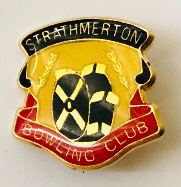 STRATHMERTON BOWLING CLUB Badge Pin Rare Vintage (K2) $9.99 - PicClick AU