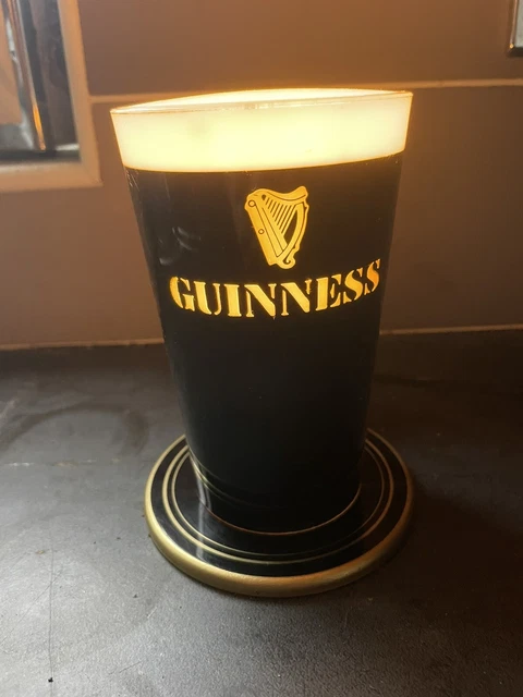 RARE GUINNESS ILLUMINATED Bar Top Pub Pump Font Fully Working With ...