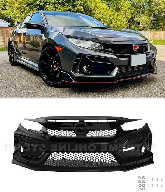 TYPE-R STYLE FRONT Bumper Grille Trim Lip For 20-21 Honda Civic ...