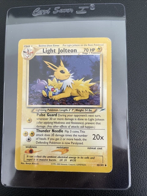 LIGHT JOLTEON 1995/2000 Pokémon ENG #48 EUR 20,00 - PicClick DE