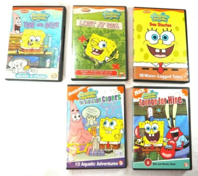 NICKELODEON SPONGEBOB SQUAREPANTS DVD Lot de 5, Sponge Bob Square Pants ...