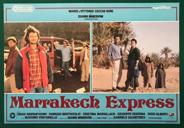 FOTOBUSTA ORIGINALE Marrakech Express Salvatores Diego Abatantuono Bentivoglio EUR 30,00 ...
