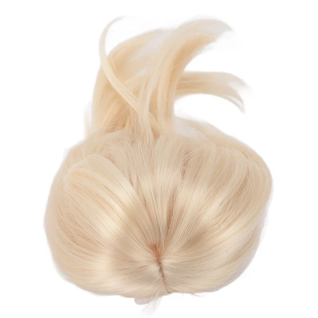 CREAM BLONDE DOLL Short Straight Wig Soft Realistic 1/4 Doll Wigs ...