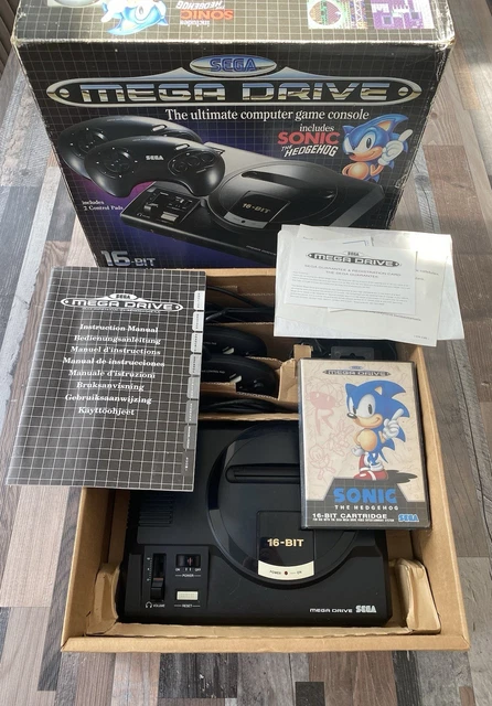SEGA MEGA DRIVE original console & Sonic game / Vintage / Original 1992 ...