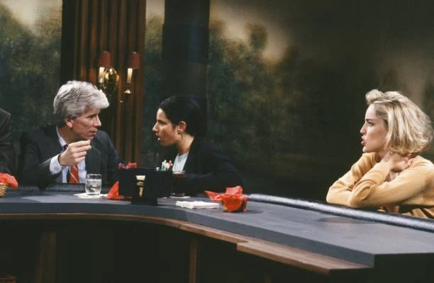 SHARON STONE AS patron during "Hitting on Women"' skit on Apri - 1992 ...