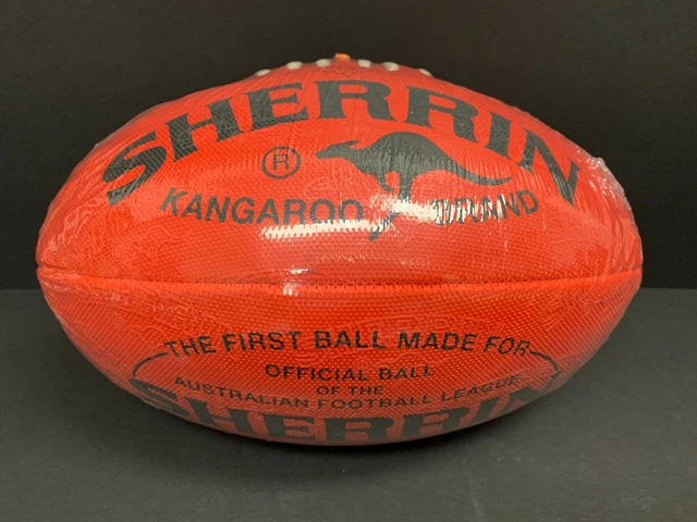 OFFICIAL AFL SHERRIN SYNTHETIC KIDS FOOTBALL SIZE 5 RED Premiers MCG ...