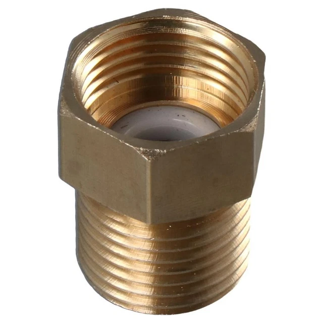 GOLD CHECK VALVE 1/2" Backflow Valve Non Return One-way Valve Oil Water ...