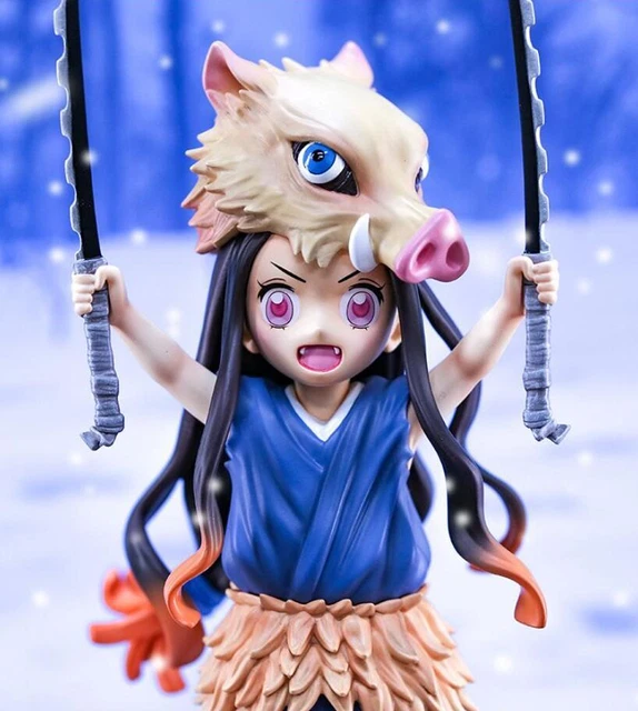 ANIME DEMON SLAYER Niedlich Kamado Nezuko Pvc Figur Modell Spielzeug ...