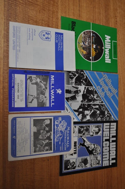 MILLWALL FOOTBALL CLUB programmes, 1958-79, bundle 6 in all £5.99 ...
