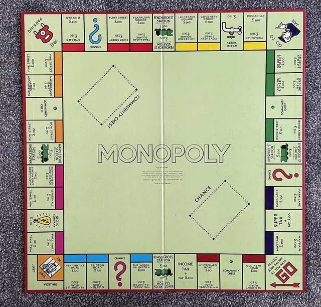 VINTAGE WADDINGTONS MONOPOLY Board Game – Complete – Retro 70s/80s UK ...