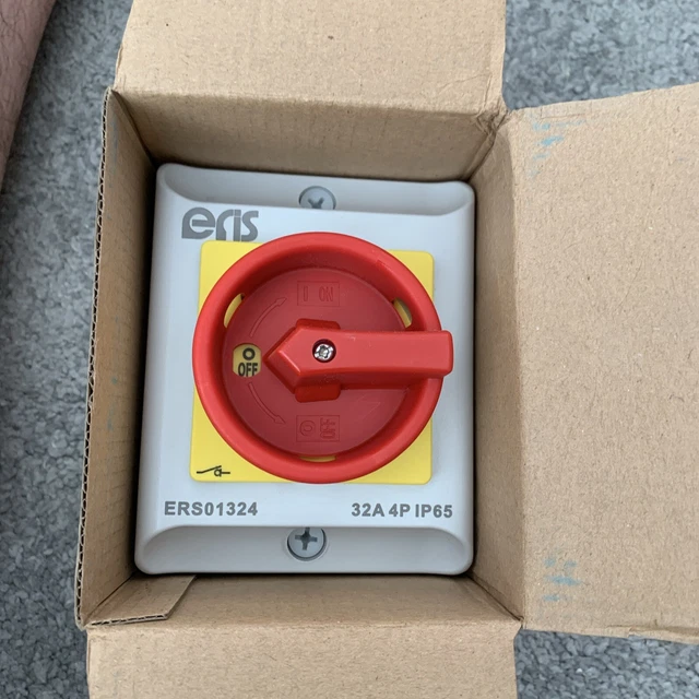 ERIS 32A 4 Pole Surface Mount Isolators IP65 ERS01324 £9.99 - PicClick UK