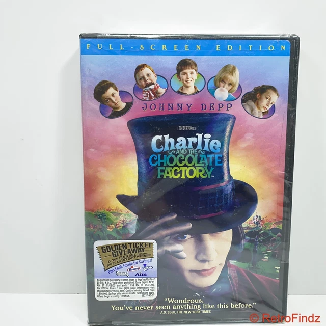 CHARLIE AND THE Chocolate Factory (DVD, 2005, Full Frame) New/Sealed £9 ...