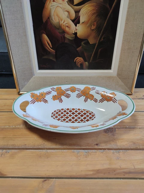 ANCIEN GRAND RAVIER creux ou vide poche en faïence de Longwy EUR 18,00 ...