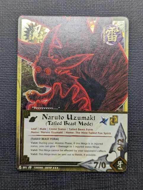 NARUTO CCG NARUTO Uzumaki Tailed Beast Mode Super Rare 591 $75.00 ...