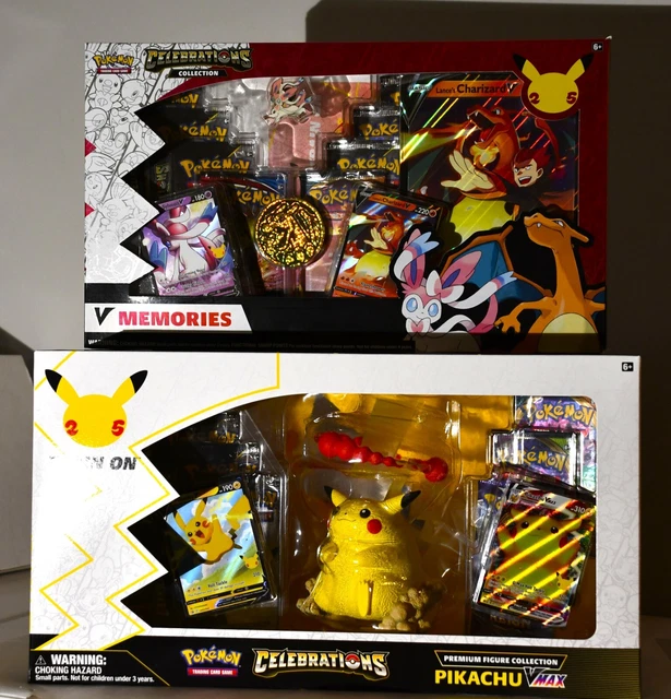 POKEMON CELEBRATIONS 2 Box V Memories Charizard Sylveon + Figurine ...