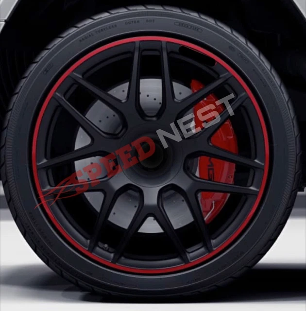 FOR FORD RANGER Raptor Wildtrak Red Alloy Wheel Rim Protector Tyres ...
