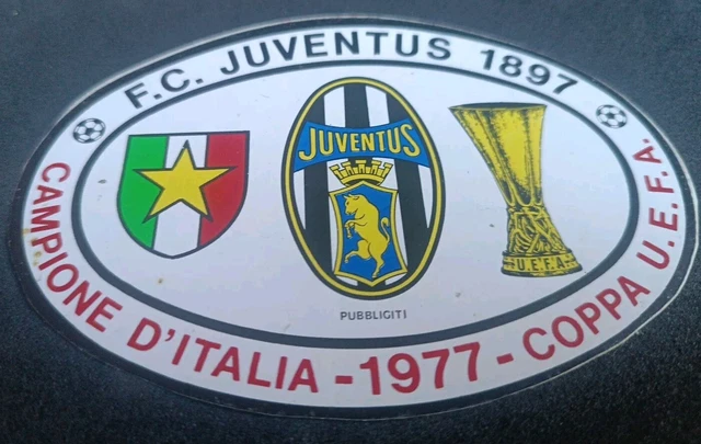 ADESIVO STICKERS STEMMA Simbolo Distintivo Logo Crest Club Juventus Fc ...