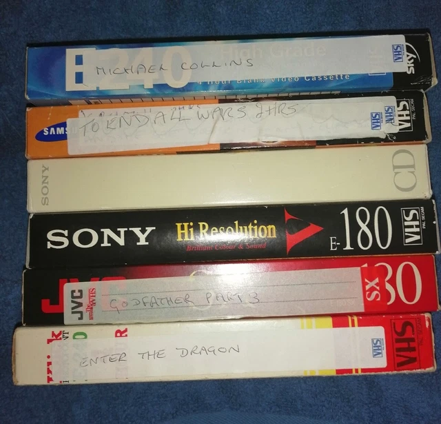 USED VHS VIDEO Cassettes Job Lot Bundle Lot 6 £9.00 - PicClick UK