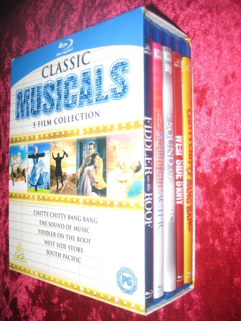 CLASSIC MUSICALS 5 Film Collection Blu Ray Boxset All Mint Discs Free P ...