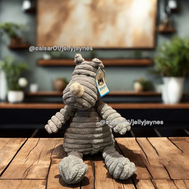 JELLYCAT RETIRED SMALL Grey Cordy Roy Rhino ~ With Tags! 🦏 £89.10 ...