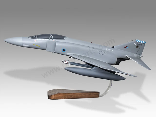 MCDONNELL DOUGLAS F-4M Phantom FGR.2 19 XV470 RAF Wood Handmade Desktop ...