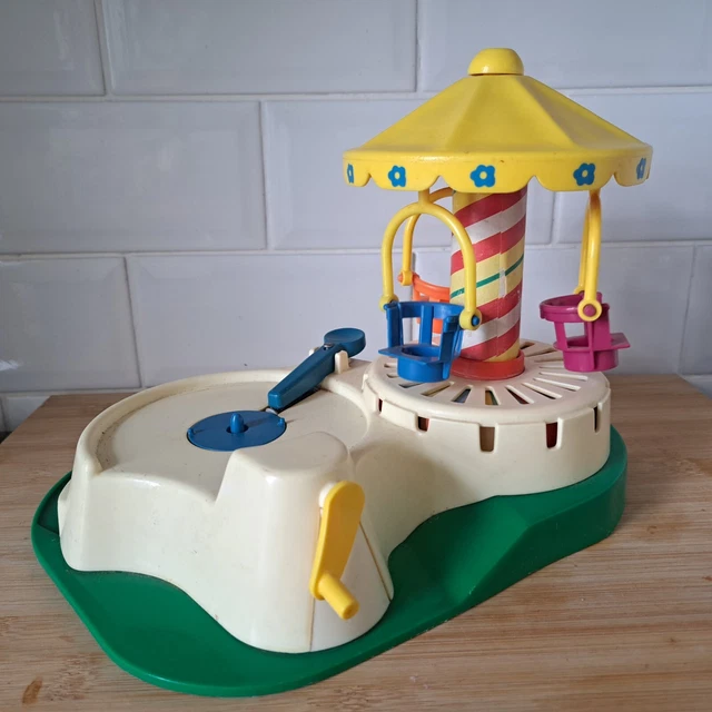 VINTAGE FISHER PRICE carousel roundabout swing no records retro ...