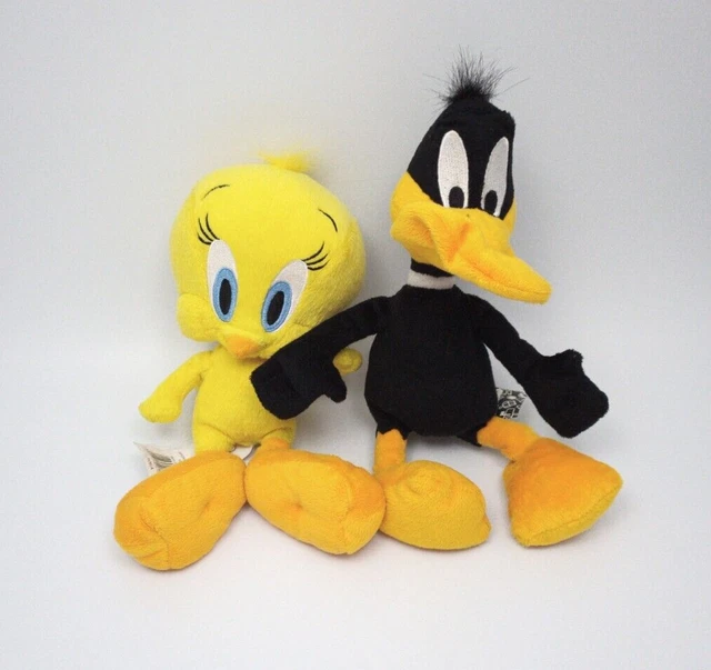 LOONEY TUNES DAFFY Duck&Tweetie Pie Plush Soft Toy Boots Warner Bros ...