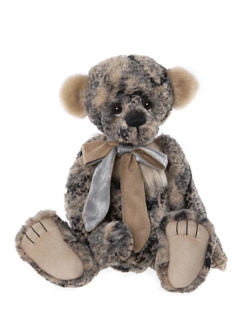 CHARLIE BEARS JD Grey & Brown Jointed Teddy Bear 37cm £85.50 - PicClick UK