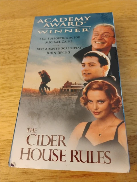 THE CIDER HOUSE Rules VHS 1999 Charlize Theron Tobey Maguire NEW SEALED ...
