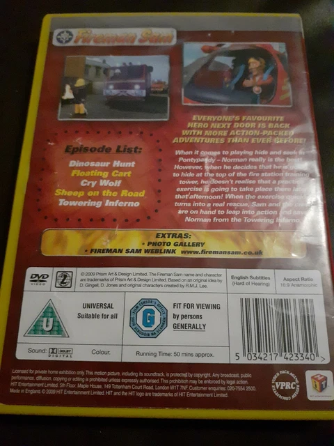 FIREMAN SAM - Towering Inferno (DVD, 2009) £0.99 - PicClick UK