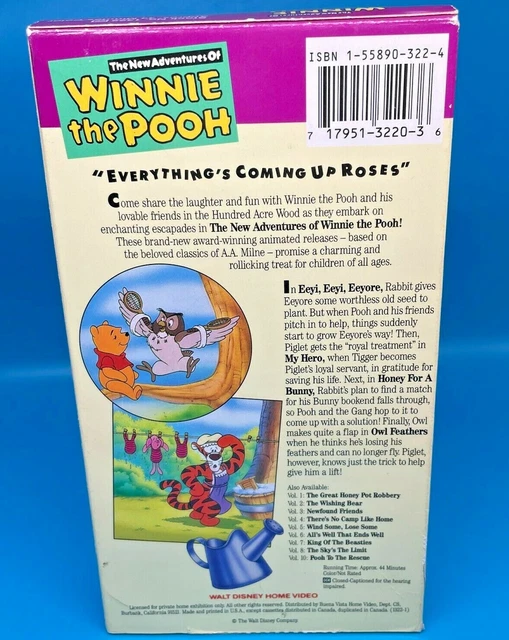 DISNEY'S SING ALONG Songs - Everything's Coming Up Roses - VHS - Winnie ...