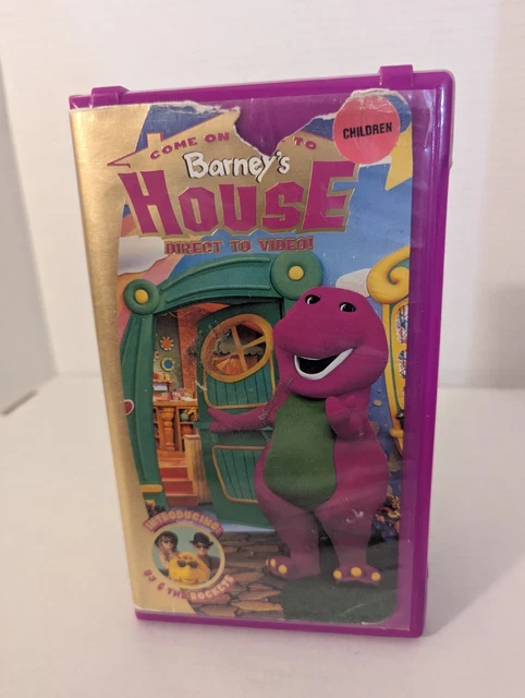 BARNEY COME ON Over To Barneys House VHS Purple Clam Shell Case £6.72 ...