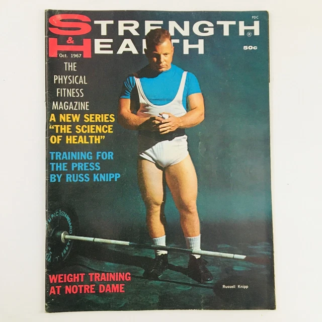 STRENGTH & HEALTH Magazine October 1967 Russell Knipp Bodybuilder No ...