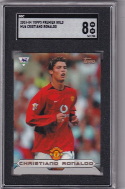 TOPPS PREMIER ORO 2003-04 N º MU6 Cristiano Christiano Ronaldo Rookie ...