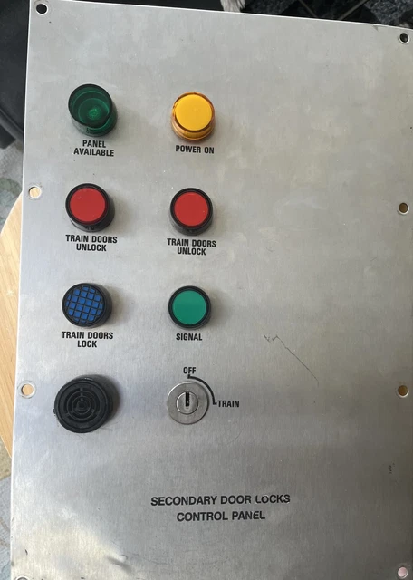 BRITISH RAIL NETWORKER. Secondary Door Locks Panel. Railway Carriage ...